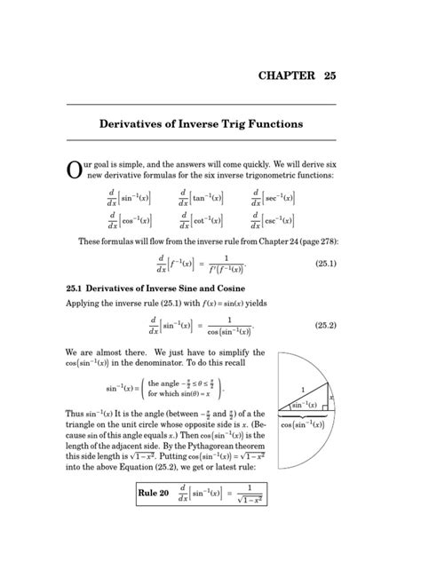Inverse Trig Functions Pdf Trigonometric Functions Triangle Geometry