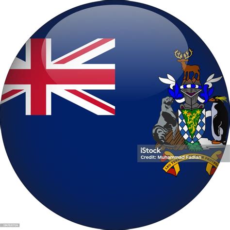 사우스 조지아와 사우스 샌드위치 제도 3d 둥근 국가 플래그 버튼 아이콘 0명에 대한 스톡 벡터 아트 및 기타 이미지 0명 3차원 형태 국가 관광명소 Istock