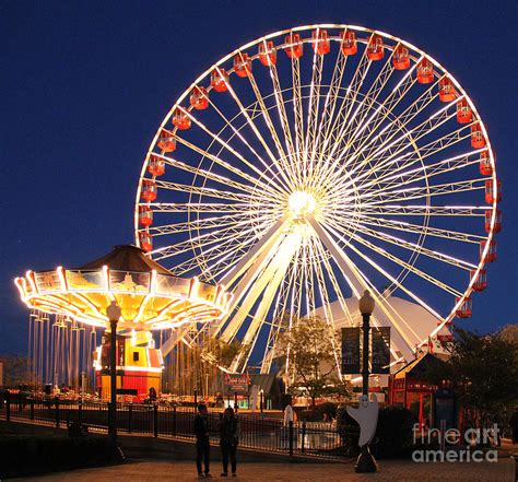 Pier With Ferris Wheel Navy Pier History Centennial Wheel And