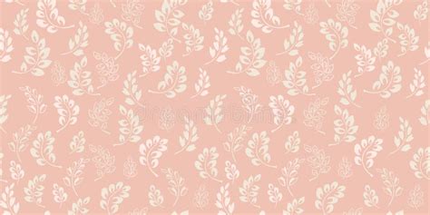 Seamless Creative Simple Tiny Branches Leaves Drops Pattern Abstract Stylized Floral Pastel