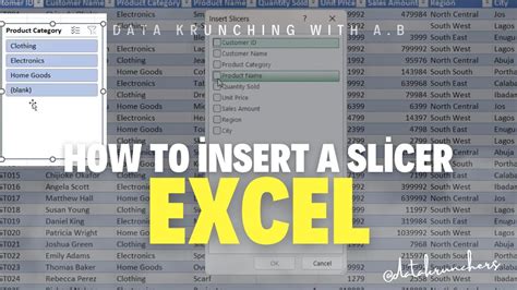 Yoruba Tech Inserting And Using Slicer To Filter Data On Excel Step