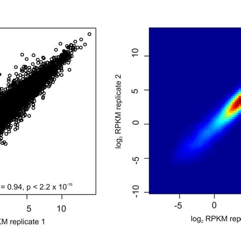 Figure S2 Correlation Between Two Rna Seq Replicates A Scatter Plot