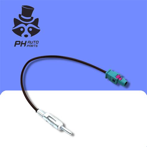 Male Fakra to Male DIN aerial antenna adapter cable - PH Automotive