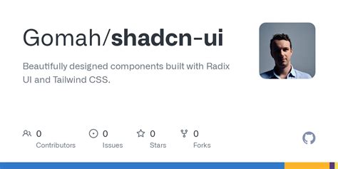 Github Gomahshadcn Ui Beautifully Designed Components Built With Radix Ui And Tailwind Css