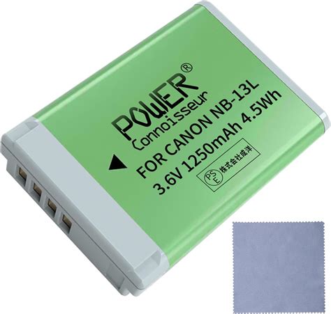 Amazon 「power Connoisseur」canonキヤノン 交換バッテリー Nb 13l 36v 1250mah 高性能