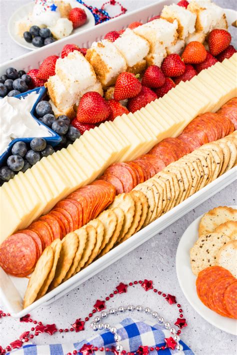 American Flag Patriotic Charcuterie Board The Denver Housewife