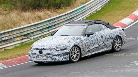 Mercedes Benz Cle Class Convertible Spied Driving In Traffic Car In