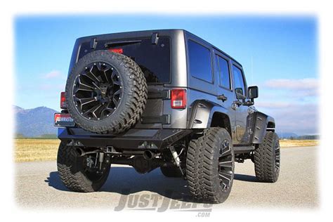 Just Jeeps Flowmaster Outlaw Axle Back Exhaust With Black Tips For 2012 18 Jeep Wrangler Jk 2