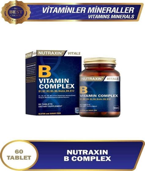 Nutraxin B Complex 60 Tablet Idefix