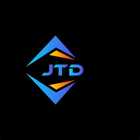 JTD Abstract Technology Logo Design On Black Background JTD Creative Initials Letter Logo