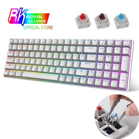 Royal Kludge Rk100 RGB Red Switches Computers Tech Parts Accessories Computer Keyboard On
