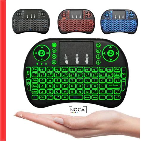Jual Mini Wireless Keyboard Touchpad I8 Backlit Mouse Backlight Keypad Lampu Shopee Indonesia