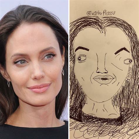 40 Terrible ‘fan Art Drawings Of Famous People Created By This Artist