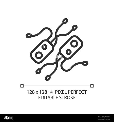 2d Customizable Thin Line Black Helicobacter Pylori Icon Stock Vector