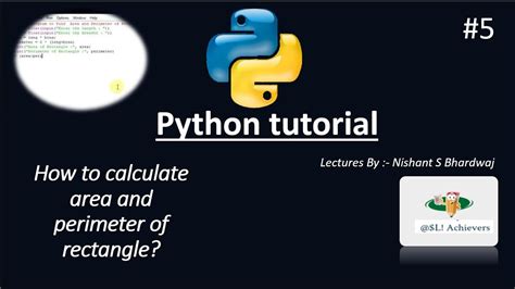 How To Calculate Area And Perimeter Of Rectangle In Python Python