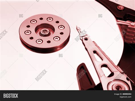 Hdd Red Hard Disk Image Photo Free Trial Bigstock