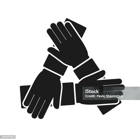 우정 개념 아이콘 세 손이 서로 지원 팀워크 기호 스톡 벡터 손에 대한 스톡 벡터 아트 및 기타 이미지 손 개념 개념과 주제 Istock