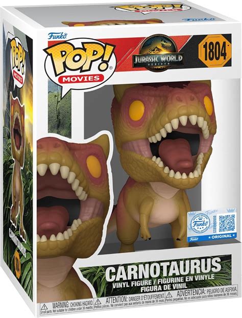 Jurassic Park Pop Vinyl Figure Of Carnotaurus 4 Inch Jurassic