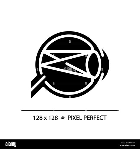 2d Simple Black Glyph Style Astigmatism Icon Stock Vector Image And Art Alamy