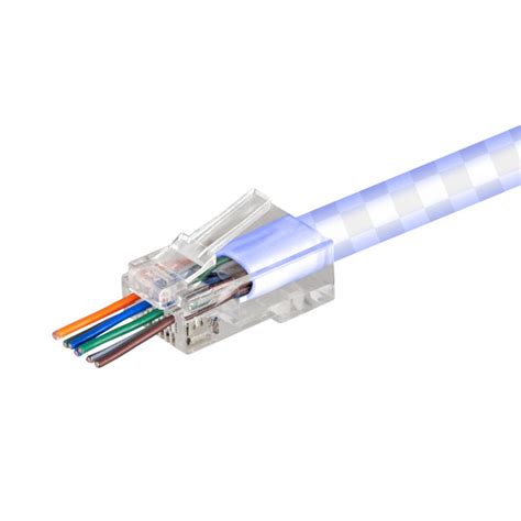 Cat6 Rj45 Pass Through Connector Geewiz