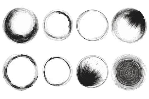 브러시 스트로크 세트 터 페인트 브러시 박스 텍스처 텍스트의 배경 프리미엄 Ai 생성 벡터