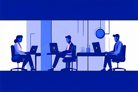 Collaborative Project Management With Teams Stock Illustration