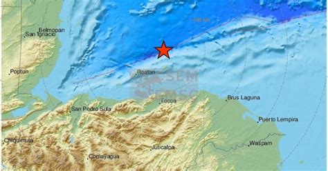 Sismo Magnitud 5 4 Grados Sacude Las Costas De Honduras