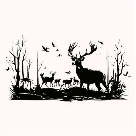 Hunting Hunting Vector Design Hunting Illustration Hand Drawn Design Premium Ai Generated Vector