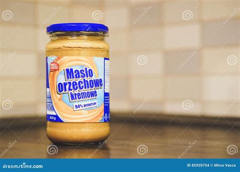 Peanut Butter In A Jar Editorial Stock Image Image Of Lidl 85920754
