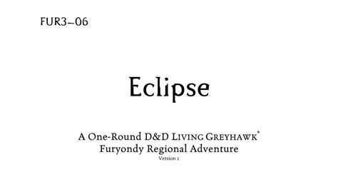 FUR3 06 Eclipse RPG Item RPGGeek