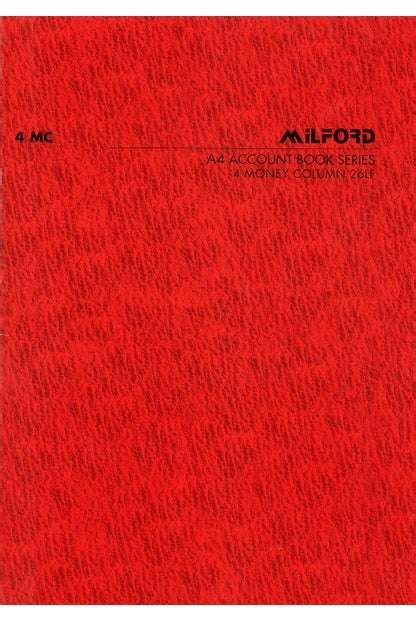 Analysis Book A4 4 Column Stationery City