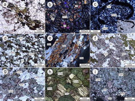 Photomicrographs Of Mineral Assemblages In The Litho Tectonic Units Of Download Scientific