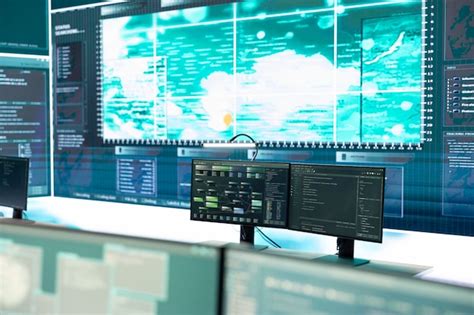 Free Photo High Tech Governmental Cyber Security Room Without Staff