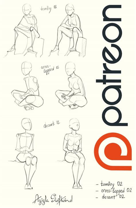 March Practice Sit Differently By AzizlaSwiftwind On DeviantArt Desenho De Poses