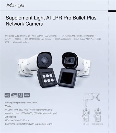 Milesight Security On Linkedin Milesight Ai Lpr Supplementlight Realshot