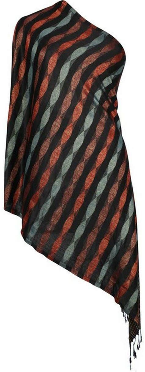 Buy Vasaba Viscose Woven Women Shawl Black Online At Best Prices In