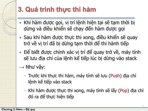 PPT Chương HÀM ĐỆ QUY Function Recursion PowerPoint Presentation ID