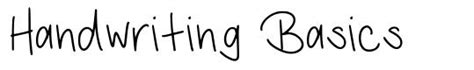 Handwriting Basics Font By Emily Mills Fontriver