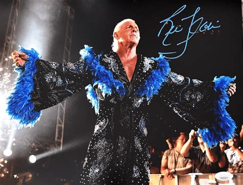 Ric Flair Signed Autographed 11x14 Photo Jsa Authentic Wwe Wcw 2 Light