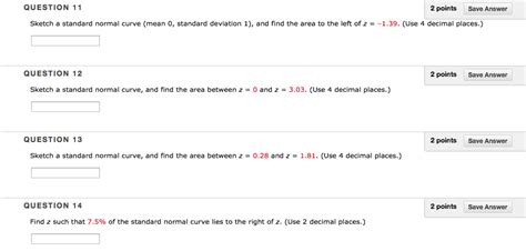 Solved Sketch A Standard Normal Curve Mean Standard Chegg