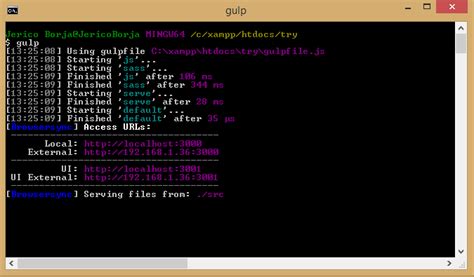 Twitter Bootstrap Gulp Browser Says Cannot Get Stack Overflow