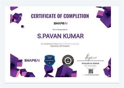 Pavan Kumar S On Linkedin Bootcamp Shapeai