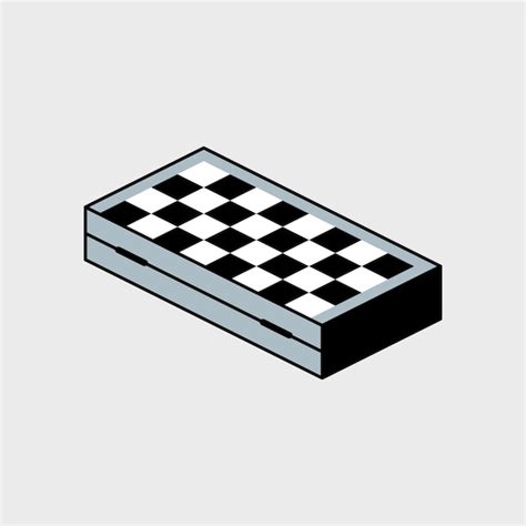 Premium Vector Folding Chessboard Isometric Vector Illustration
