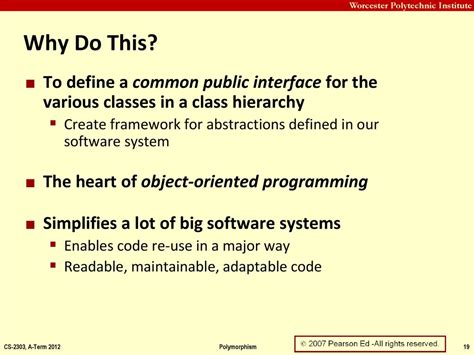 polymorphism professor hugh c lauer cs 2303 system programming concepts slides include