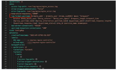 Custom Nginx Ingress Log Tencent Cloud