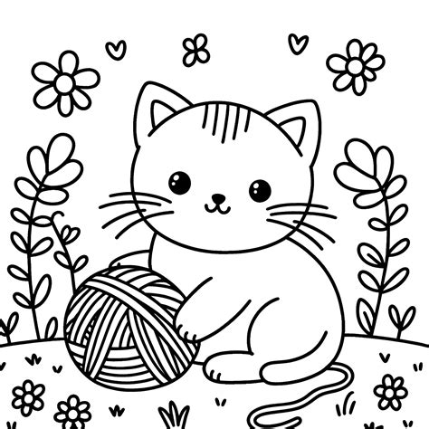 Dibujos De Gatitos Para Colorear E Imprimir