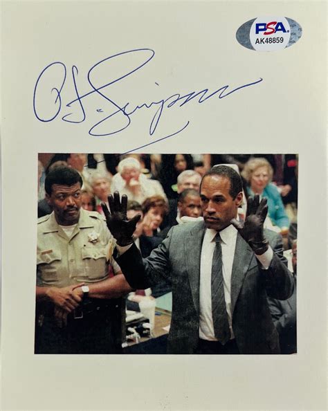Lot Detail Oj Simpson Signed 5 X 625 Infamous Courtroom Glove