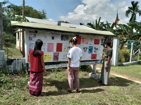 ပလောက်မြို့တွင် သဘာဝဘေးအန္တရာယ်ဆိုင်ရာများနှင့် ကိုဗစ် ၁၉ ရောဂါကာကွယ်ရေးနည်းလမ်း များအားနံရံကပ်ပ