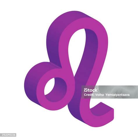 투명한 배경에 3d 조디악 사자자리 벡터 일러스트 레이 션입니다 바이올렛 컬러 사자에 대한 스톡 벡터 아트 및 기타 이미지