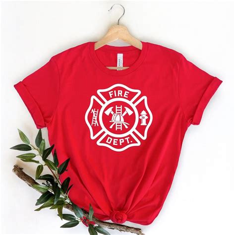 Fire Department Shirt Fire Dept Logo Shirt Firefighter T Shirt